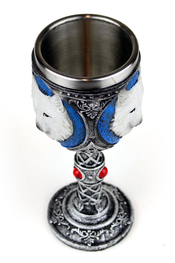 White Wolf Goblet - DragonSpace Gift Shop